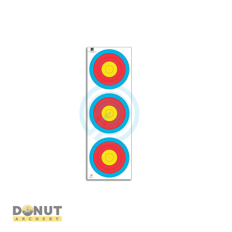 Blason tir à l'arc Fita Tri Spot 40Cm Classique JVD – Donut Archery